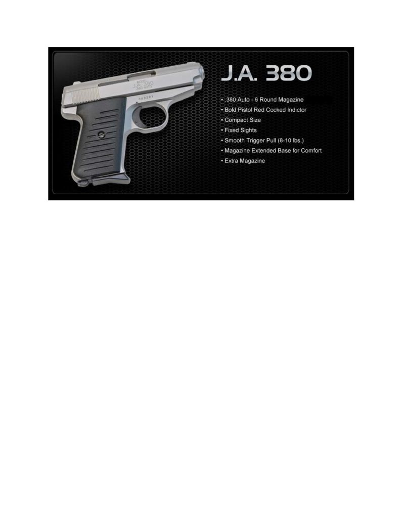 J.A. 380 – USA Guns & Ammo